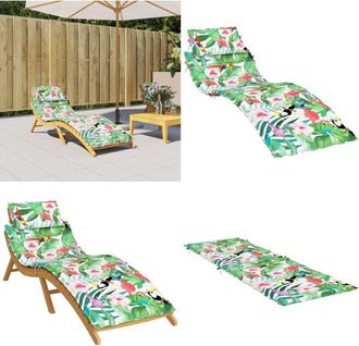 vidaXL Sonnenliegen-Auflage Mehrfarbig Oxford-Gewebe - Gartenliege Auflage - Sitzkissen - Sonnenschutz - Gartenm&ouml;bel - Outdoor Deko - Home & Living