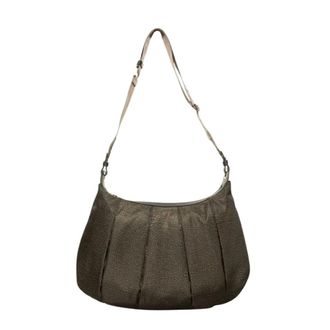 Borbonese Femme, Sacs, Gris, Taille: ONE Size Croissant Borsa Hobo