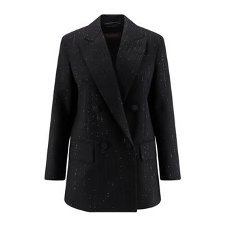 Max Mara Femme, Vestes, Noir, Taille: 36 FR Appia Blazer