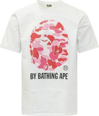 A Bathing Ape A Bathing Ape, Homme, Tops, Blanc, Taille: XL ABC Camo Tee