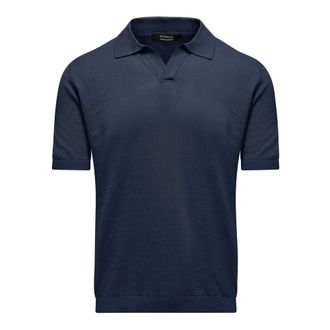 Bomboogie Homme, Pulls, Bleu, Taille: S Pull en lin et coton avec col