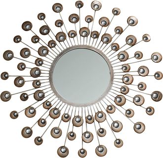 Boltze Wand-Objekt/Spiegel Rasmus D82 Metall/Glas