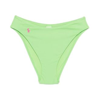 Polo Ralph Lauren Femme, Maillots de bain, Vert, Taille: 40 FR Bas de Bikini Taille Haute