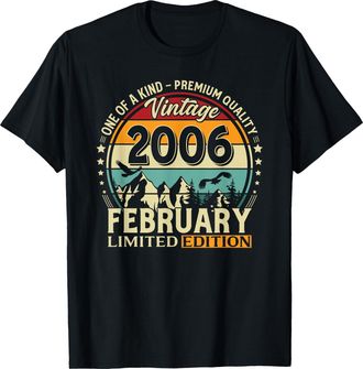 Generic 20. Geburtstag Februar 2006 Vintage Jahrgang T-Shirt
