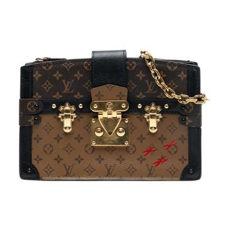 Louis Vuitton Pre-owned Chain Embellished Trunk Bag - - Pre-owned - Damen - Braun - ONE SIZE