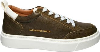 Alexander Smith Homme, Chaussures, Vert, Taille: 42 EU Baskets Pelle