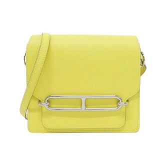 Herm&egrave;s Pre-owned Roulis Mini Evercolor Sac bandouli&egrave;re - Femme - Pre-owned - Jaune - Taille: ONE Size