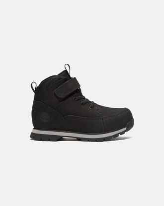 Timberland Euro Rock Boot mit Klettverschluss f&uuml;r Jugendliche in Schwarz, Schwarz, Gr&ouml;&szlig;e