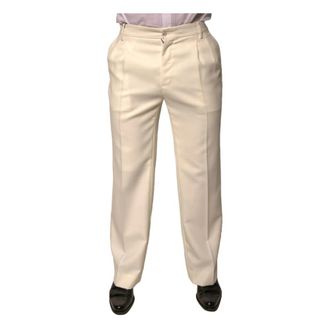 Dolce & Gabbana Gerade Anzughose - - Trousers - Herren - Wei&szlig; - M