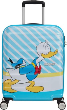 American Tourister Wavebreaker Disney - Spinner S, Kindergepäck, 55 cm, 36 L, Mehrfarbig (Donald Blue Kiss)