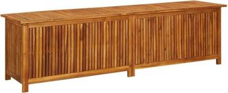 vidaXL Bo&icirc;te de rangement de jardin 200x50x58 cm Bois dacacia solide Vidaxl