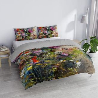 Italian Bed Linen SOGNI DAUTORE SD-19 Bettbezug-Set, 100% Baumwolle, für Doppelbett