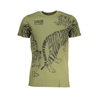 Cavalli Kurz&auml;rmeliges T-Shirt - - Tops - Herren - Gr&uuml;n - L