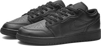 Nike Jordan Air 1 Low Baskets basses pour homme, Noir/noir/noir, 6 Big Kid