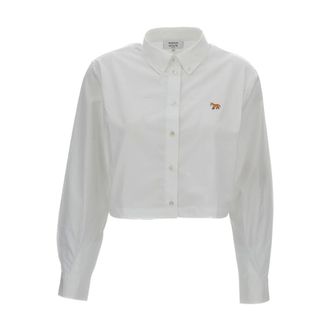 Maison Kitsun&eacute; Damen, Blusen & Hemden, Wei&szlig;, XSGr&ouml;&szlig;e