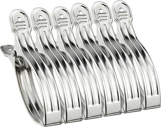 Cabilock 6st&uuml;cke Edelstahl Quiltklammern Gro&szlig;e Winddichte Klammern F&uuml;r Kleidung Und Steppdecken Robust Und Langlebig