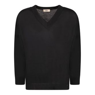 Herno Femme, Pulls, Noir, Taille: 40 FR Long Sleeve Knit