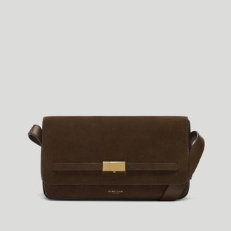 DeMellier The New York Crossbody Daim moka DeMellier