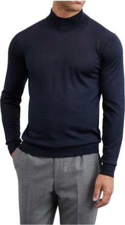 Barba Homme, Pulls, Bleu, Taille: 6XL Pull &agrave; col roul&eacute; Dolcevita