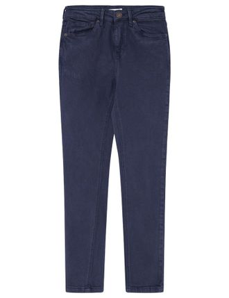 Springfield Damen Slim Cropped Colour Jeans Anzughose, MEDIUM_Blue, 36