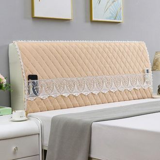 Generic Kopfteilbezug F&uuml;r Einzel-,Doppel-Und Kingsize-Betten Einfacher, Staubdichter Bettkopfteil Hussen Spitzen-Bett Kopfteil Bezug Mit Taschen Moderne Schla