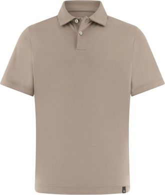 Boggi Milano Homme, Tops, Beige, Taille: M Pima Interlock Button Polo