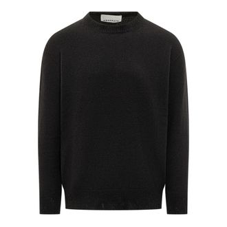 Amaranto Pullover mit Rundhalsausschnitt aus Wolle - - Knitwear - Herren - Schwarzk - XL