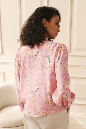 Laura Ashley Langarmbluse Laura Ashley lang&auml;rmelige Emberley Schluppenbluse (1-tlg)