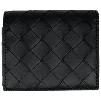 Bottega Veneta Portefeuille Bi-fold Vintage Intrecciato Pre-owned - Homme - Pre-owned - Noir - Taille: ONE Size