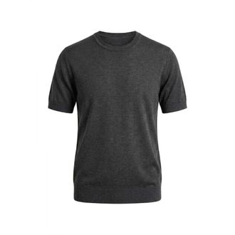 Daniele Fiesoli Homme, Tops, Noir, Taille: XL Paricollo T-shirt