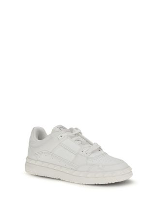 Valentino Garavani Mens Low Top Freedots Sneakers Bianco-Bianco-Bianco-Bianco Bianco/bianco/bianco/bianco