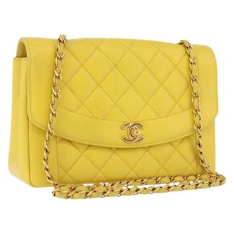 Chanel Sac bandouli&egrave;re vintage doccasion - Femme - Pre-owned - Jaune - Taille: ONE Size