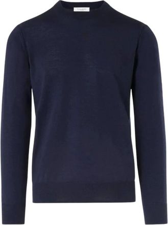 Paolo Pecora Homme, Pulls, Bleu, Taille: XL Maglia Girocollo