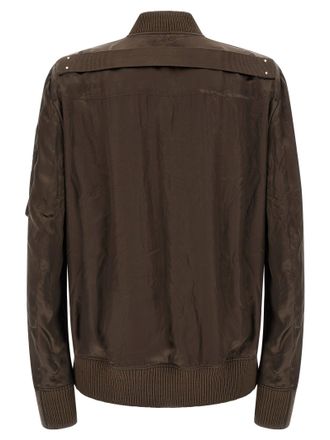 Rick Owens Mens Brown Copper Bomber Clothing