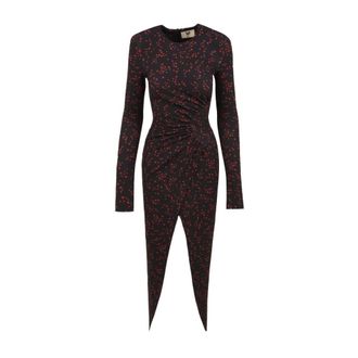 Aniye By Robe Midi avec Fente Lat&eacute;rale - Femme - Robes - Multicolore - Taille: 36 FR