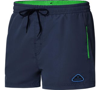 Ladeheid Herren Badehose kurz Schwimmshorts Badeshorts Schwimmhose LAZA1001 (Marineblau Limone, 6XL)