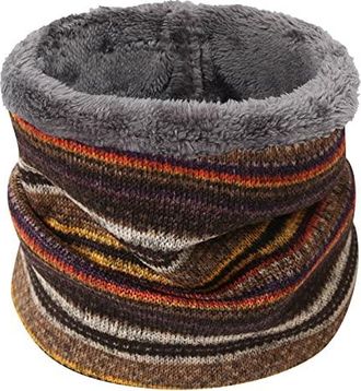 Generic &Eacute;charpe dhiver cache-cou pour homme et femme - Tricot chaud - En polaire chaude - Coupe-vent, 1, Taille unique
