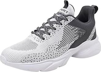Generic Chaussures de sport tendance pour homme - Couleur assortie - Maille respirante - Confortable - Antidérapante - Décontractée - Chaussures décontractées