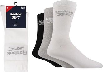 Reebok Chaussettes Hautes Unisexes - Confortables Soutien de Vo&ucirc;te Plantaire Coton Respirant, Pour Marche Sport Quotidien Yoga Fitness Lavables, Lot de 3 Pai