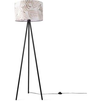 Paco Home Paco Home - Wohnzimmer Stehleuchte Kinderzimmer Lampenschirm Zimmer Deko Schlafzimmer Palme Gr&uuml;n (&Oslash;45.5cm), Stehleuchte - Schwarz