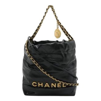 Chanel Pre-owned 22 Schultertasche Lackleder Kalbsleder - - Pre-owned - Damen - Schwarzk - ONE SIZE