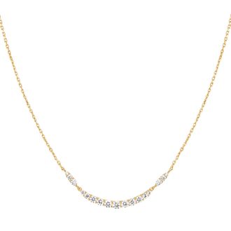 Ania Haie Halsketten - 925er Sterlingsilber Silver Arc Pav&eacute; - Gr. unisize - in Gold - f&uuml;r Damen