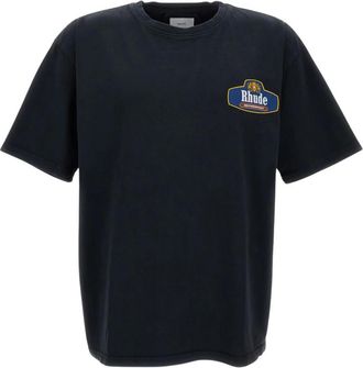 Rhude Homme, Tops, Noir, Taille: XL T-shirt