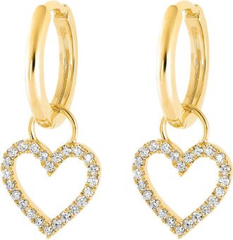 Edenly Ein Paar Ohrringe, Kombination, aus 18 Karat Gelbgold