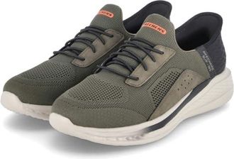 Skechers Confortable Baskets Homme Slip-INS Slade Cohen en Malla Kaki Talla 43