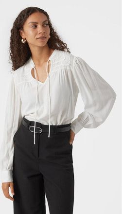 Vero Moda Bluse Bumpy 10300602 Weiß Regular Fit