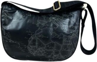 Alviero Martini 1A Classe Femme, Sacs, Noir, Taille: ONE Size Tracolla Mezzaluna Piccola