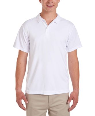 Nautica Herren Uniform-Poloshirt mit Kurzen &Auml;rmeln Polohemd, Weiss/opulenter Garten, 40-41