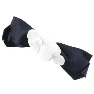 Chanel Barrette en satin Pre-owned - Femme - Pre-owned - Noir - Taille: ONE Size