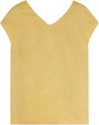 Max Mara Femme, Blouses et Chemises, Jaune, Taille: 40 FR top e canotte poliestere